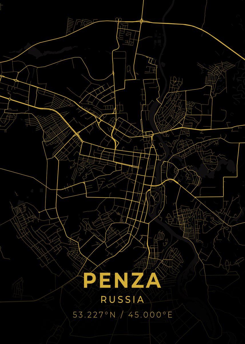 'Penza Russia' Poster, picture, metal print, paint by Conceptual ...