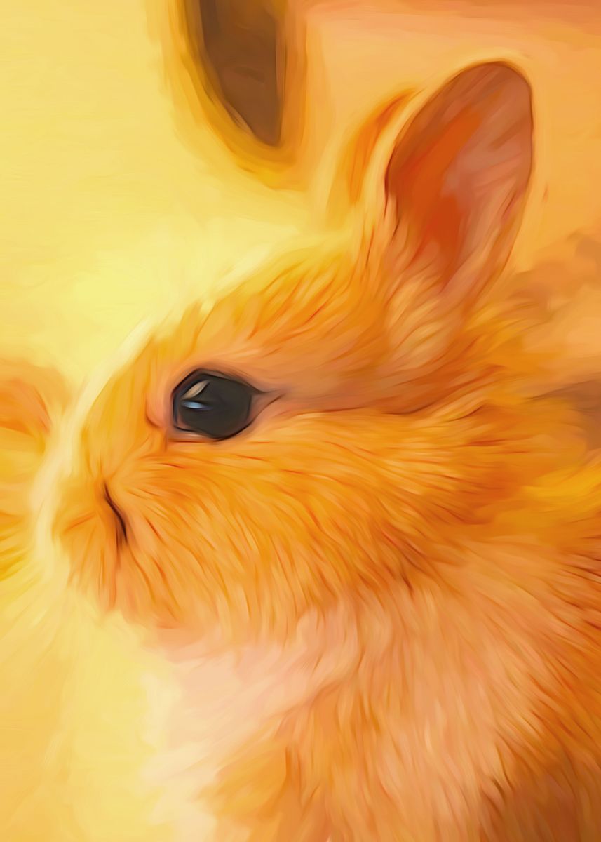 'Cute Bunny' Poster by Armstrong | Displate
