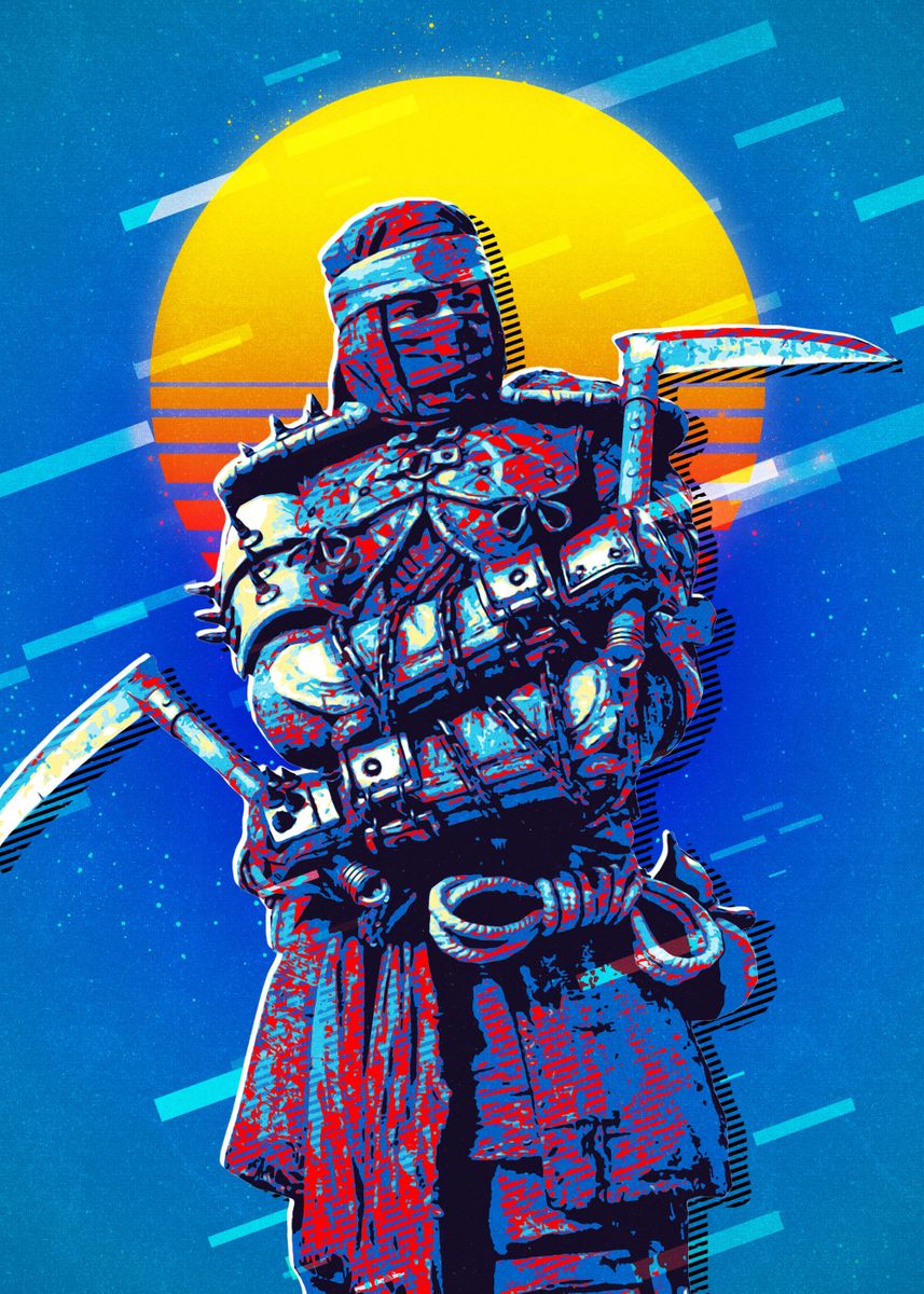 'shinobi' Poster, picture, metal print, paint by Posterlicious | Displate