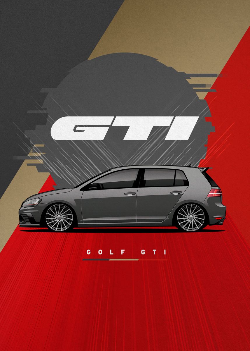 'Golf GTI' Poster by bear1984 | Displate