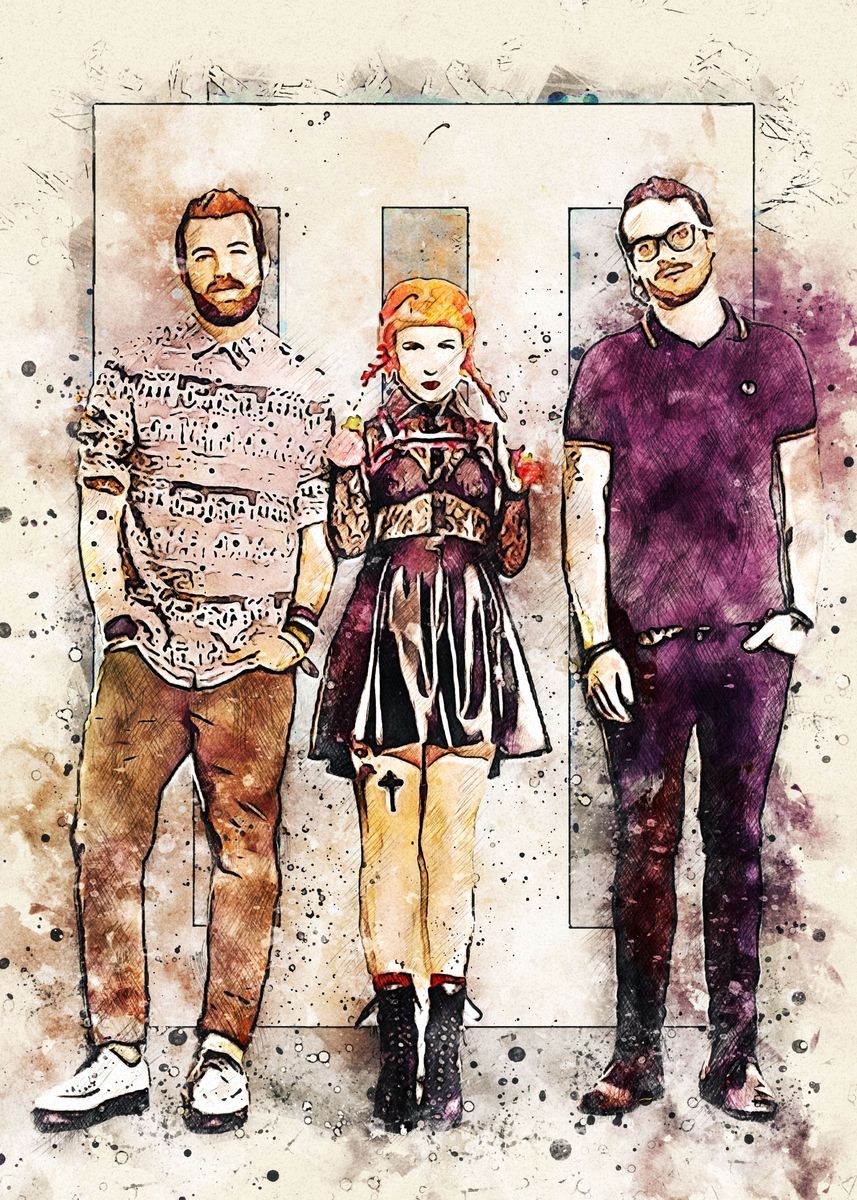 'Paramore' Poster, picture, metal print, paint by HABIT ART | Displate