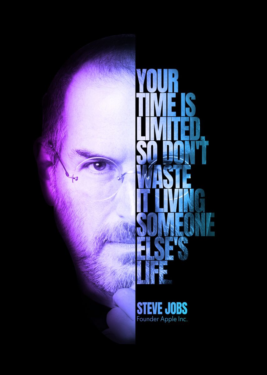 'Steve Jobs Apple Jenius' Poster, picture, metal print, paint by erwin ...