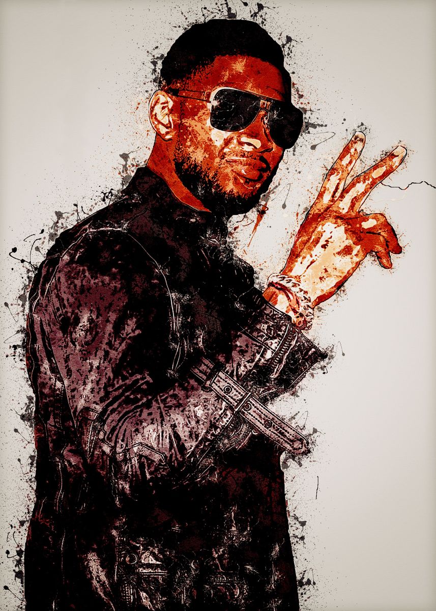 'Usher Sign Peace' Poster, picture, metal print, paint by My Legion ...