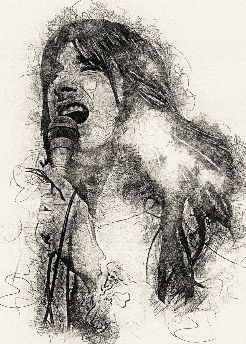 'Steve Perry' Poster, picture, metal print, paint by ru ke | Displate