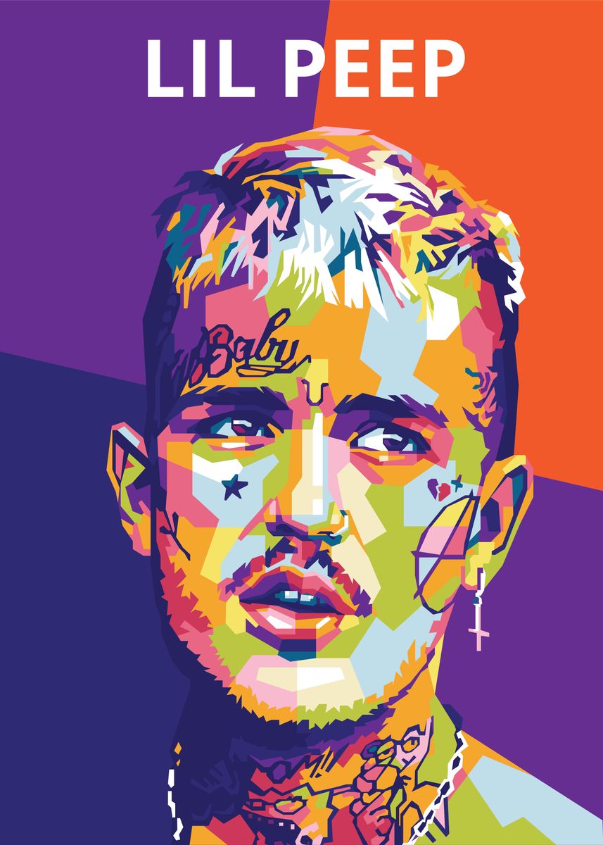 'Lil Peep Pop Art' Poster, picture, metal print, paint by Gilang Bogy ...