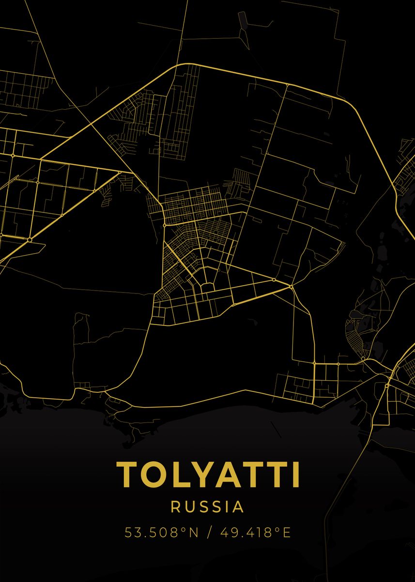 'Tolyatti Russia' Poster, picture, metal print, paint by Conceptual ...
