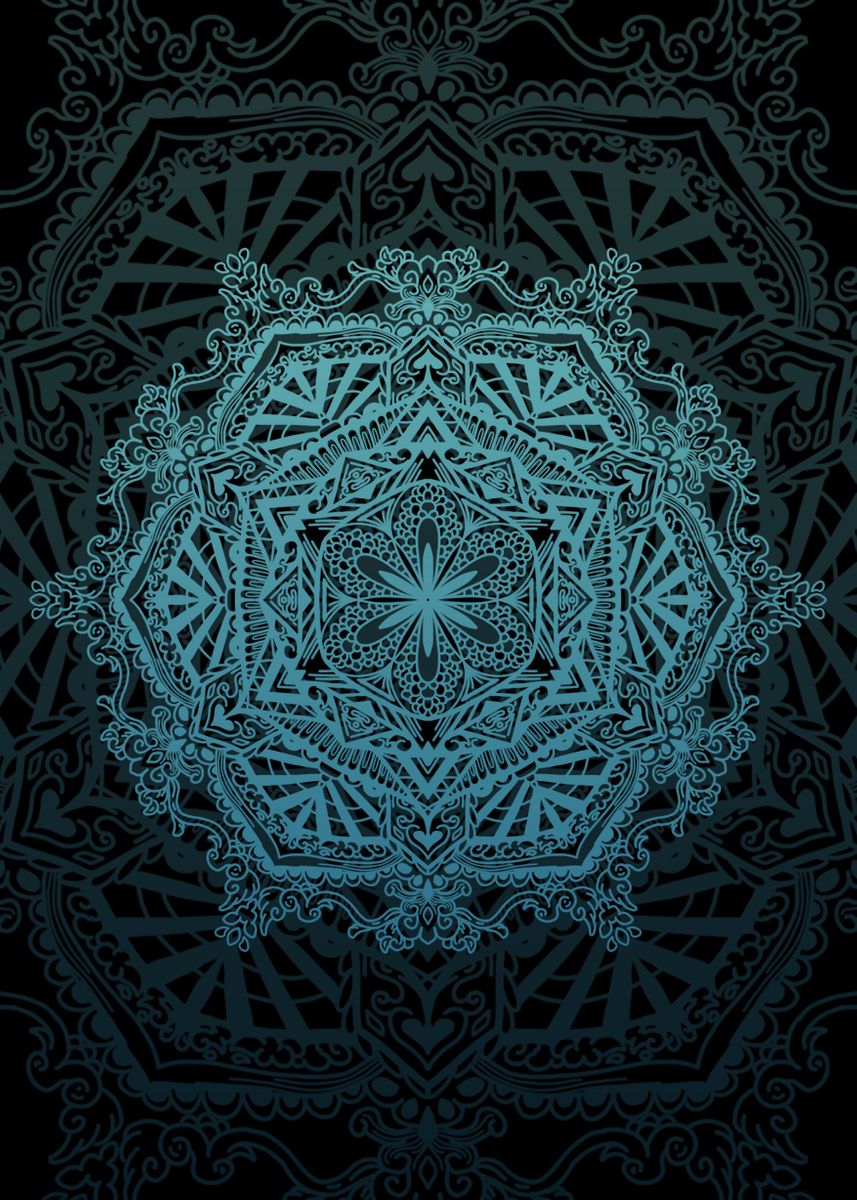 'mandala qrt 14' Poster, picture, metal print, paint by Popart Project ...