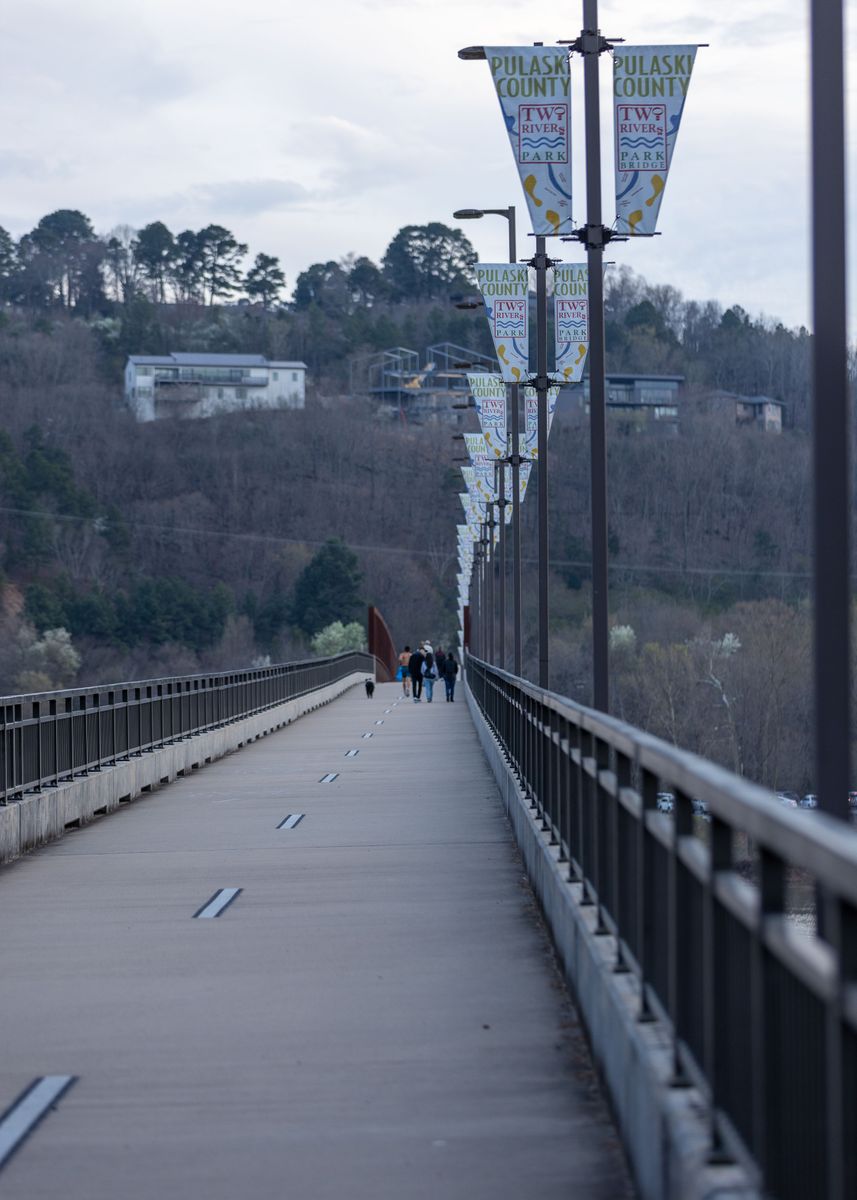 'Two Rivers Park Bridge 3' Poster, picture, metal print, paint by Jacob ...