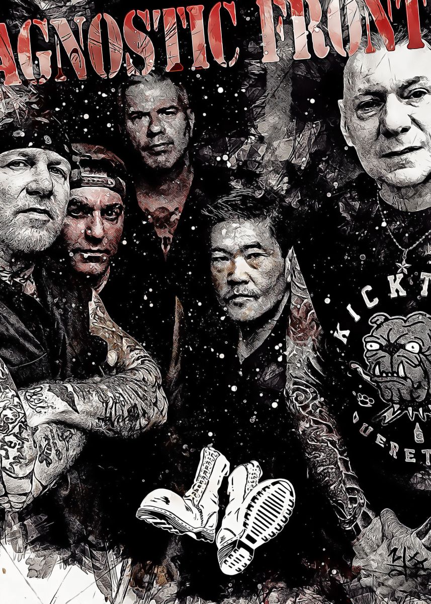 'Agnostic Front' Poster, picture, metal print, paint by HABIT ART ...