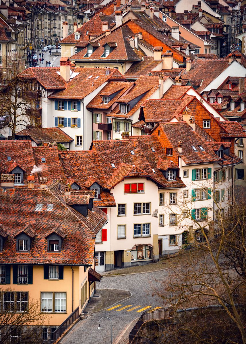 'Bern' Poster, picture, metal print, paint by Svetlana Sewell | Displate