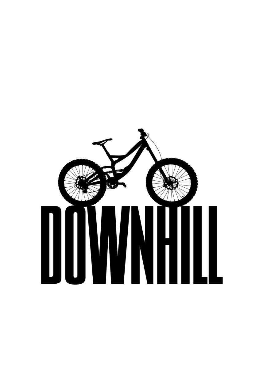 'Downhill ' Poster, picture, metal print, paint by marv | Displate