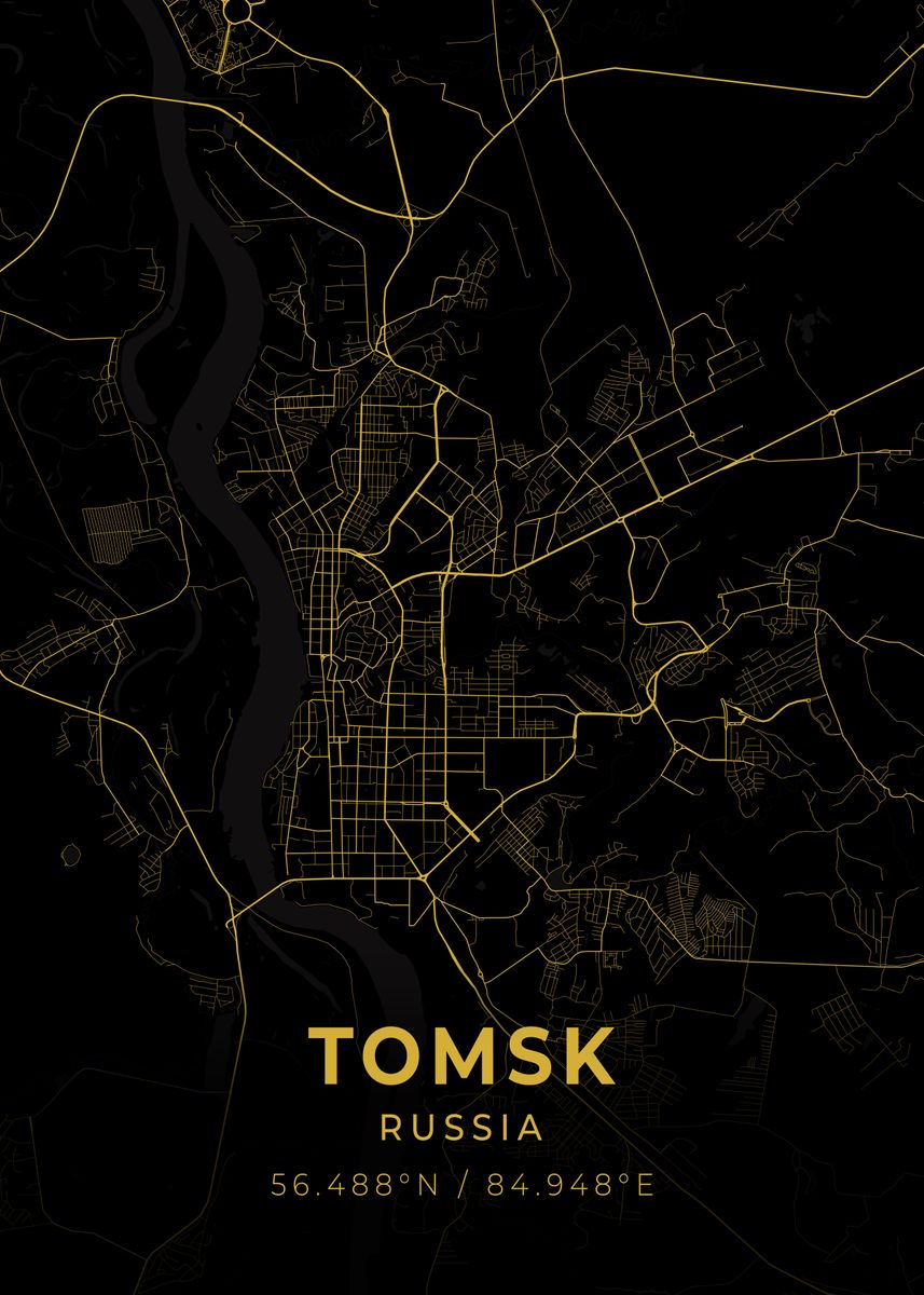 'Tomsk Russia' Poster, picture, metal print, paint by Conceptual ...