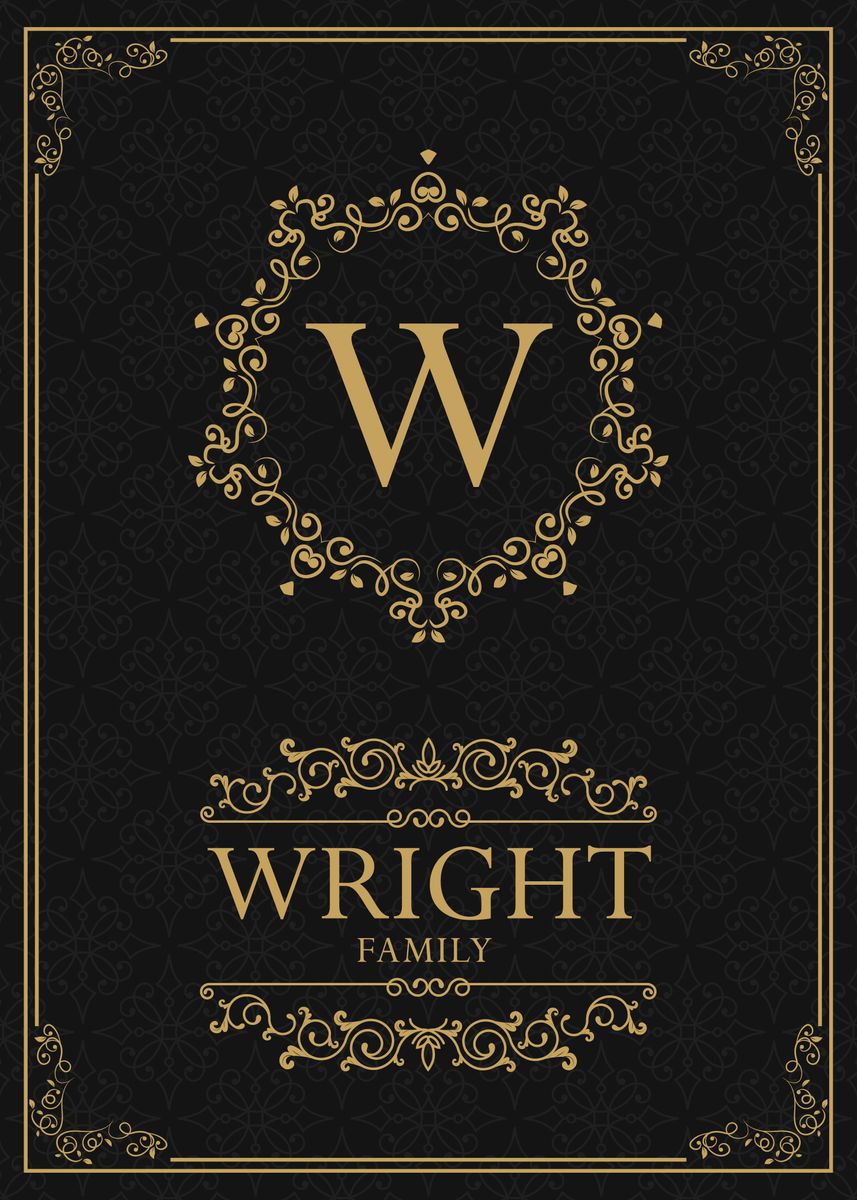 'Wright Family' Poster, picture, metal print, paint by Go Fonix | Displate