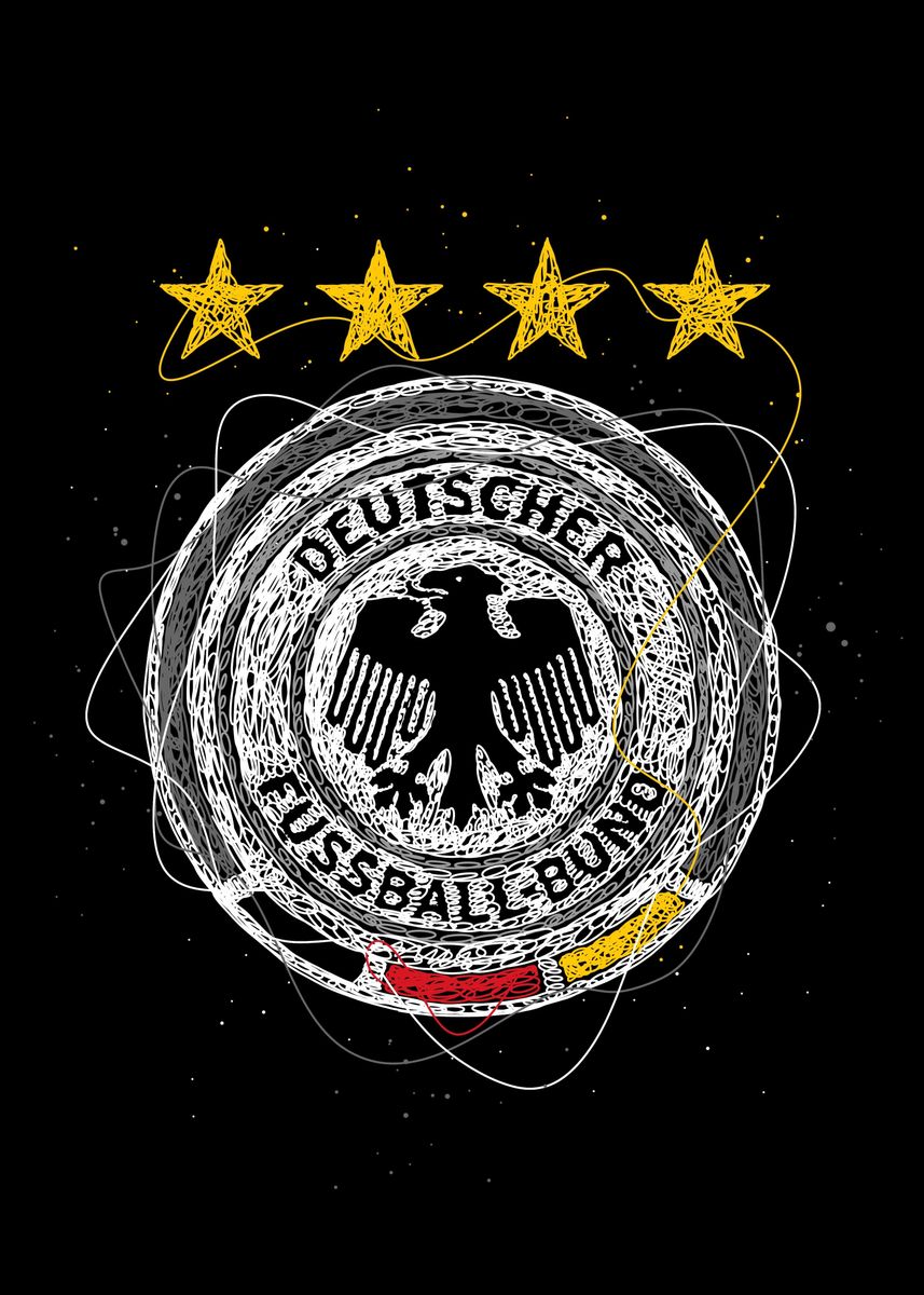 'Germany national football' Poster, picture, metal print, paint by ...