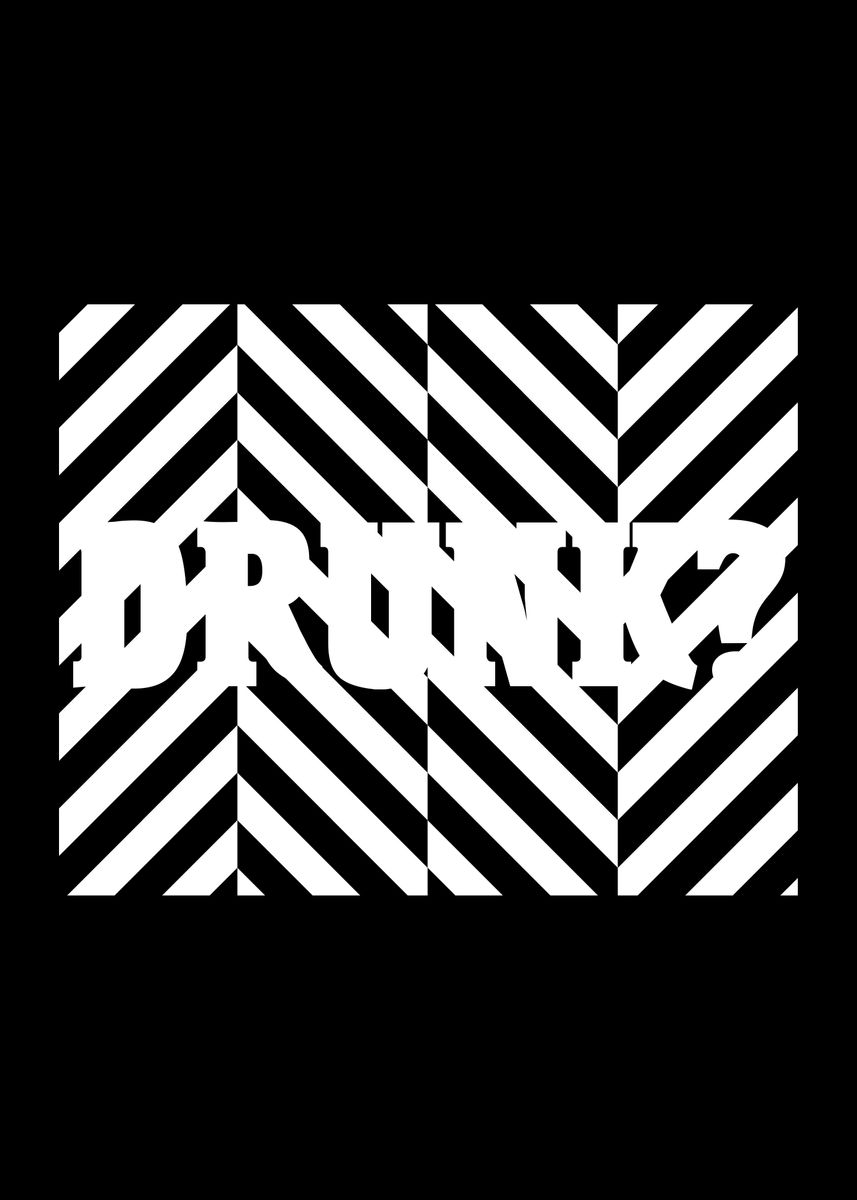 'Drunk Test' Poster, picture, metal print, paint by marv | Displate