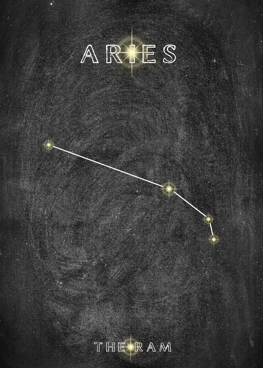 'Aries Constellation' Poster, picture, metal print, paint by ...