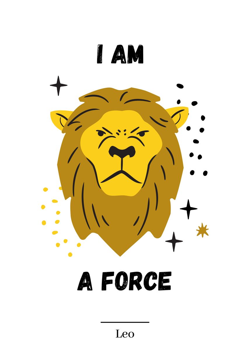 'Leo' Poster, picture, metal print, paint by BarryBarry | Displate