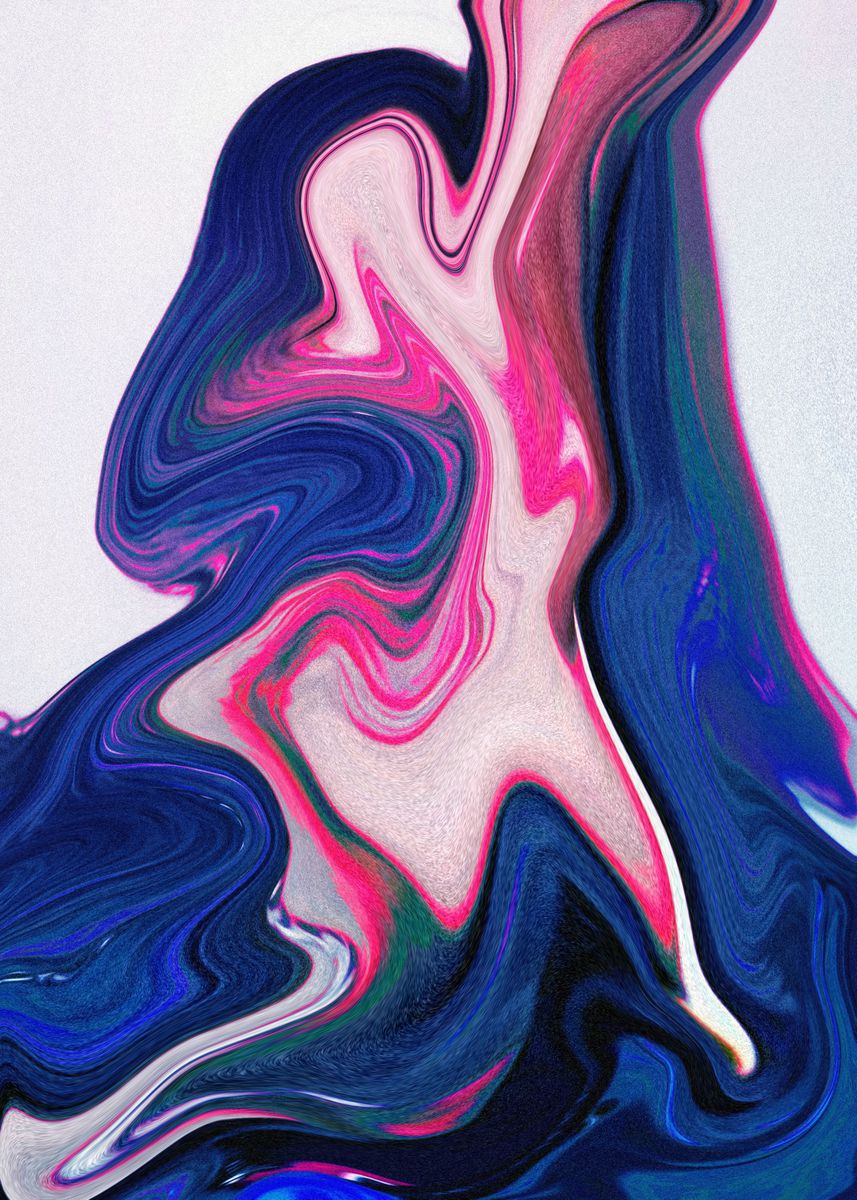 'Marble Neon 12' Poster, picture, metal print, paint by Proper ...