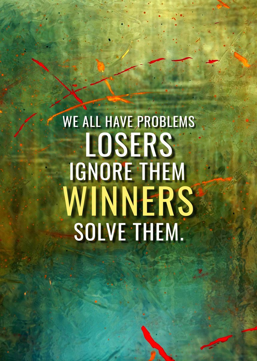 'Losers vs Winners' Poster, picture, metal print, paint by Millionaire ...
