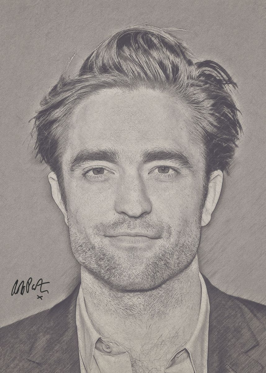 'Robert Pattinson' Poster, picture, metal print, paint by John Smith ...