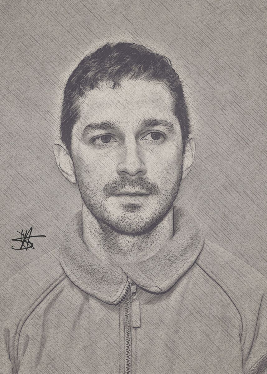 'Shia LaBeouf' Poster by John Smith | Displate