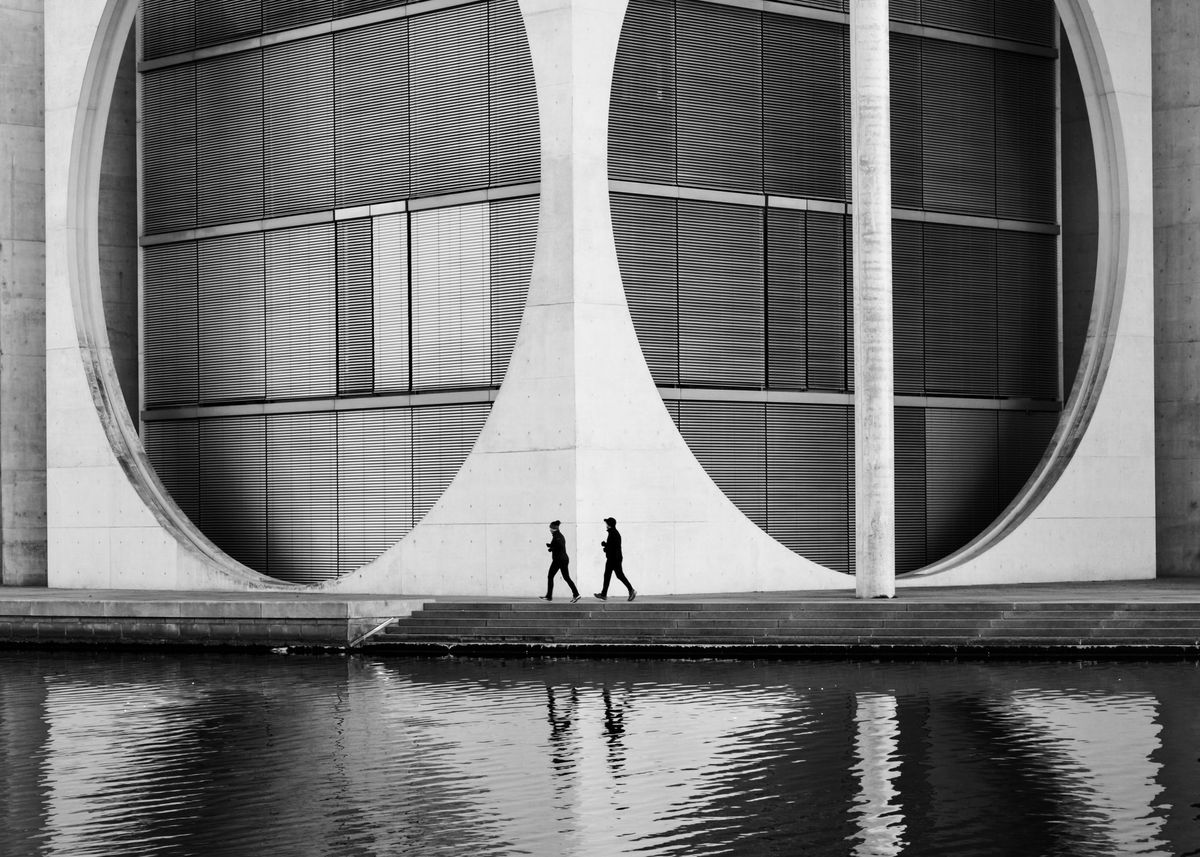'Louis Khan building' Poster by Mihai | Displate