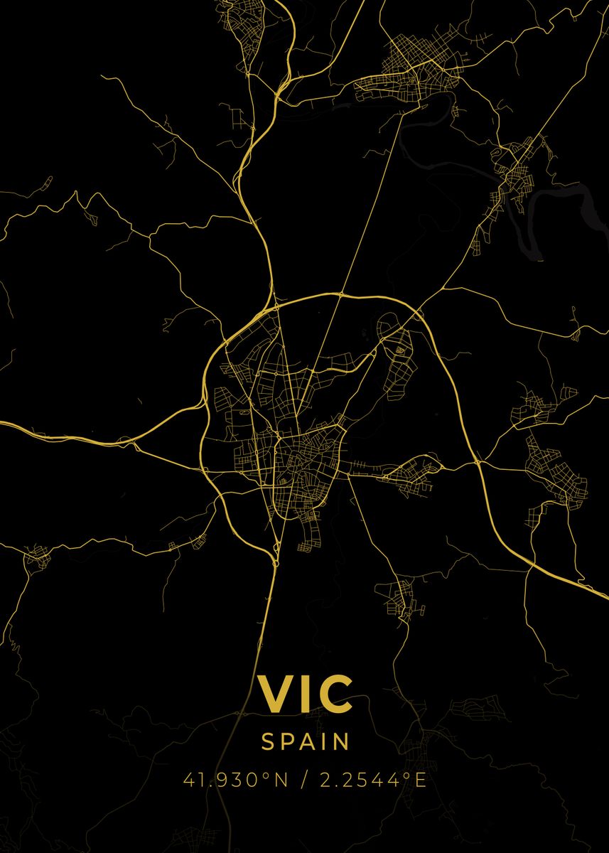 'Vic Spain' Poster, picture, metal print, paint by Conceptual ...