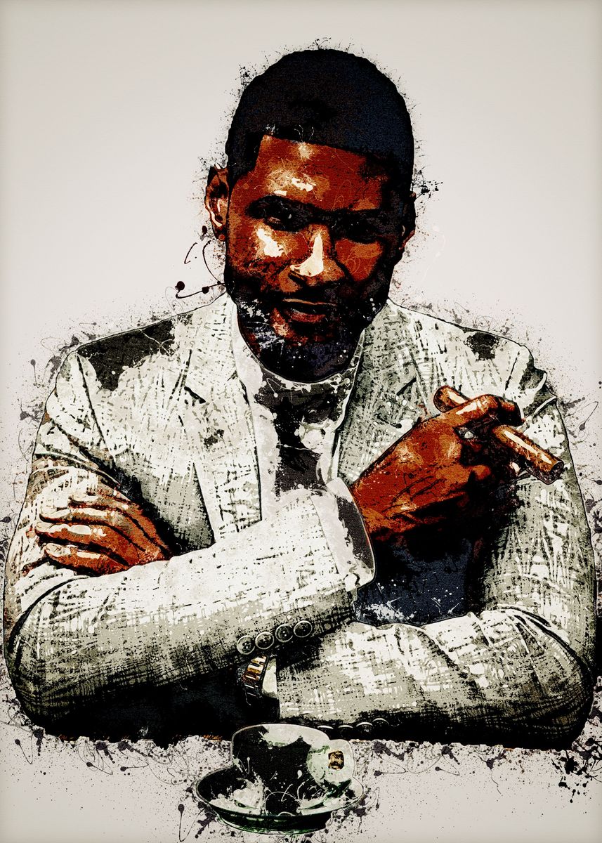 'Usher With Coffee' Poster, picture, metal print, paint by Oizy ...