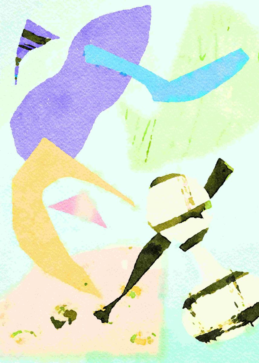 'Turning' Poster, picture, metal print, paint by Quilimo Studio | Displate