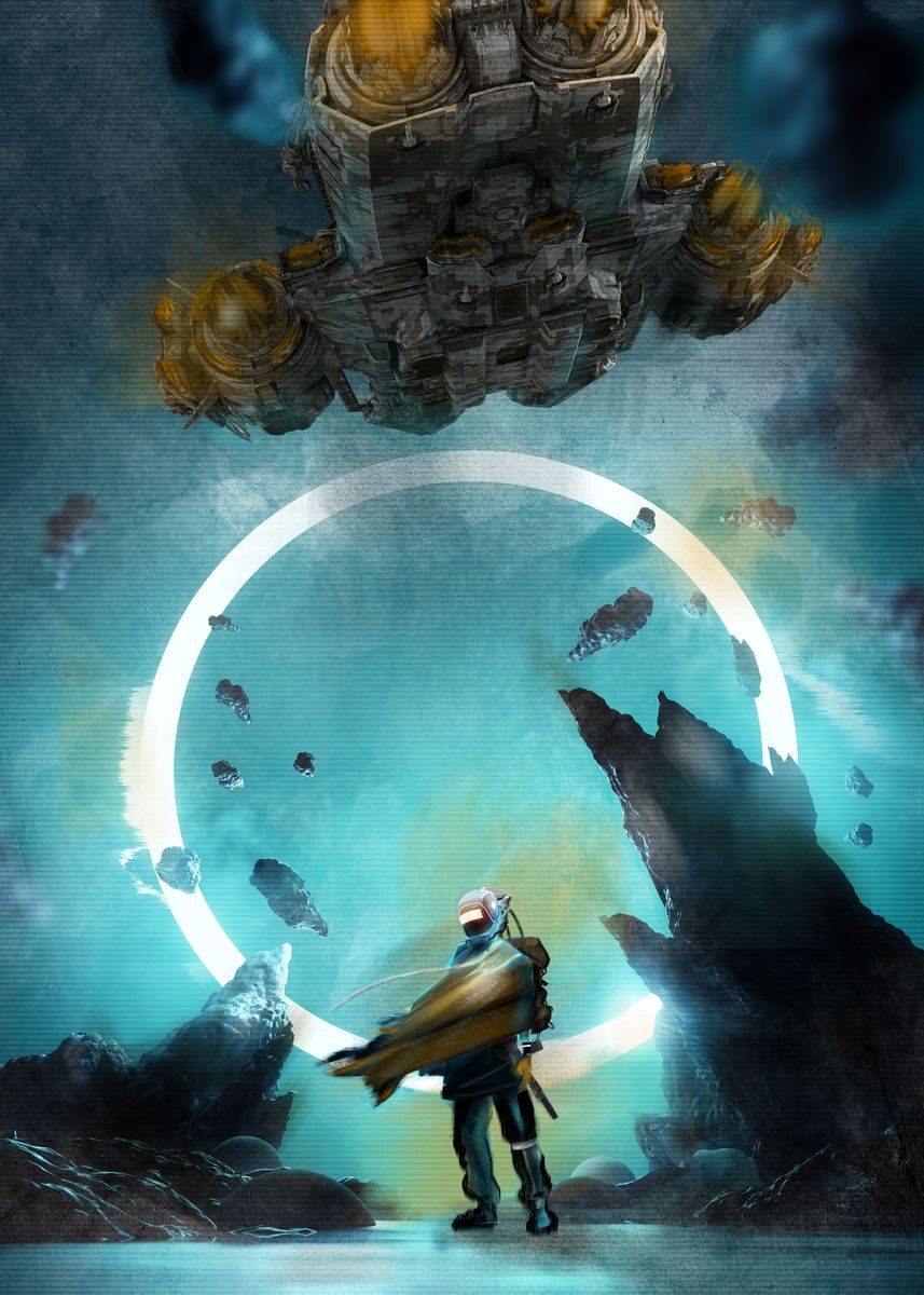 'Alone' Poster, picture, metal print, paint by ikaruna | Displate