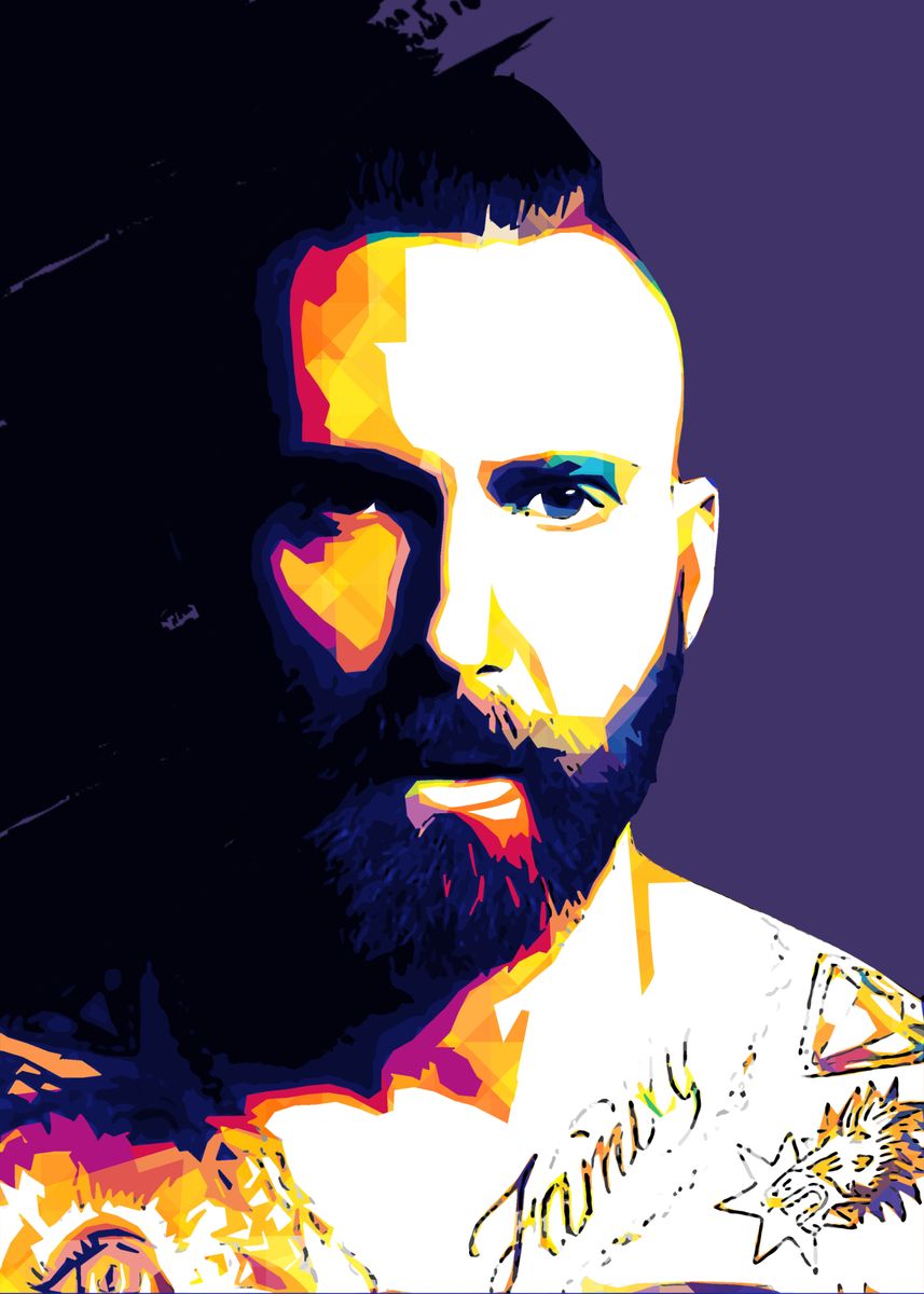 'Adam Levine' Poster, picture, metal print, paint by Creative Shop ...