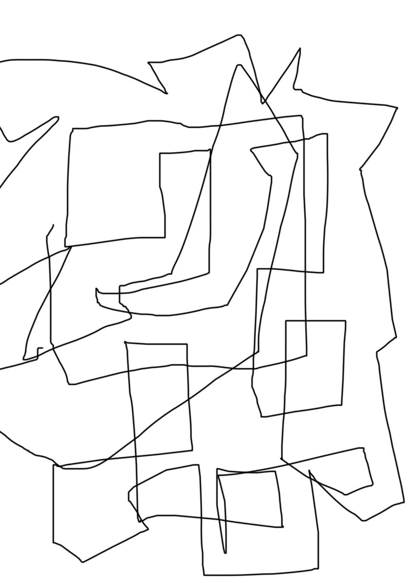 'original square abstract ' Poster by LAST LIGHT | Displate