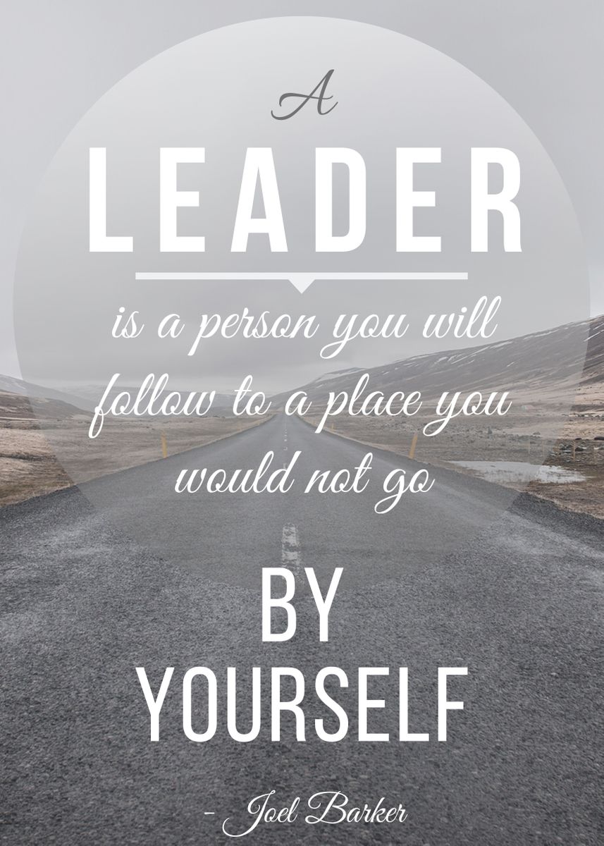 'Leadership quote' Poster by CiniArt | Displate