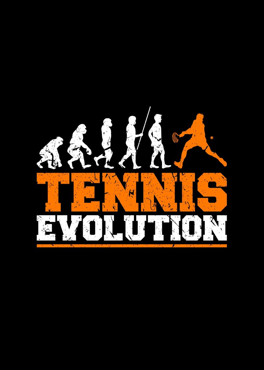 'Tennis Evolution' Poster, picture, metal print, paint by HumbaHarry ...