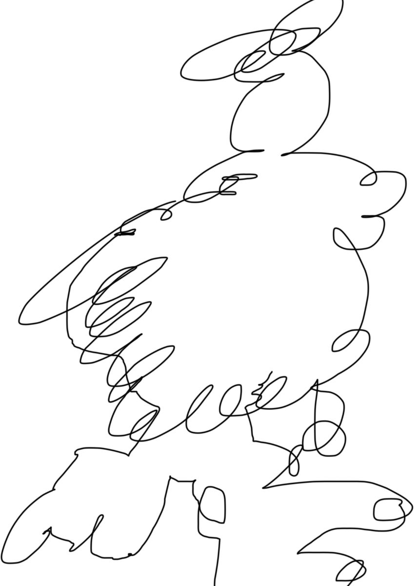 'Original abstract pen' Poster, picture, metal print, paint by LAST ...