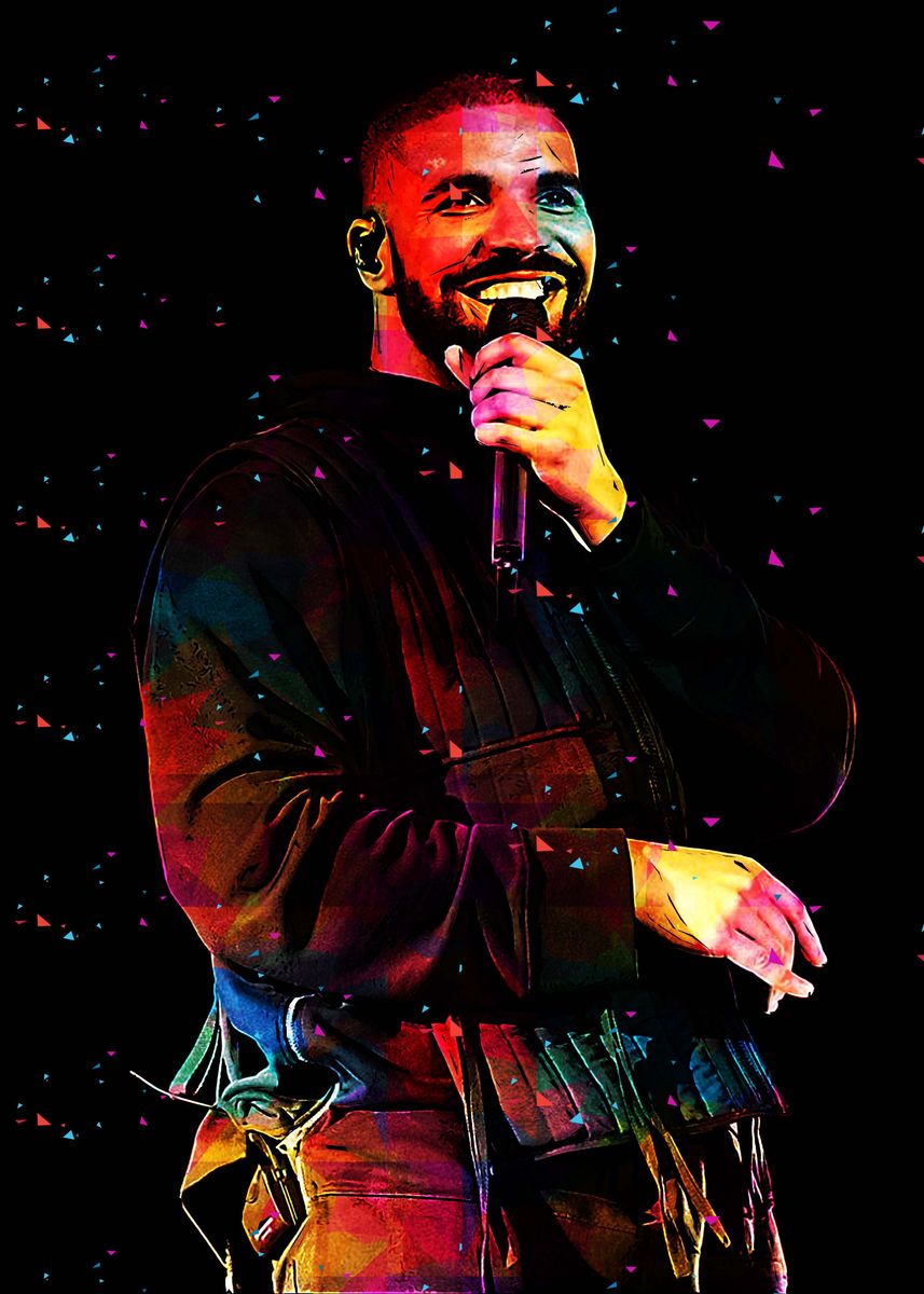 'Drake ' Poster, picture, metal print, paint by San Creative | Displate