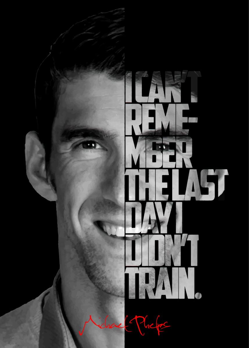 'Michael Phelps' Poster, picture, metal print, paint by BnWDesigner ...