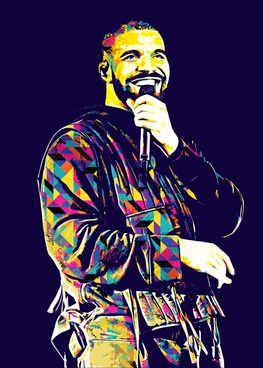 'Drake' Poster, picture, metal print, paint by San Creative | Displate