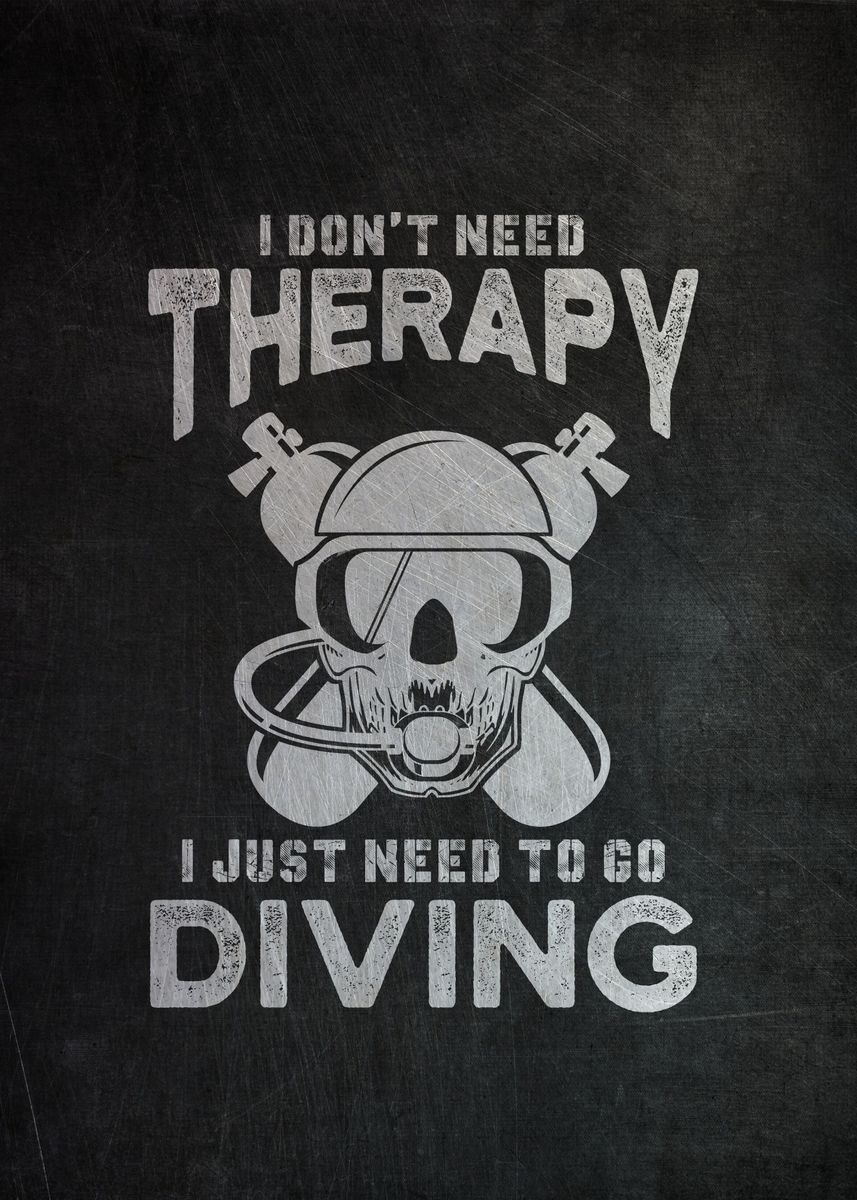 'Diving Therapy' Poster by PosterWorld | Displate