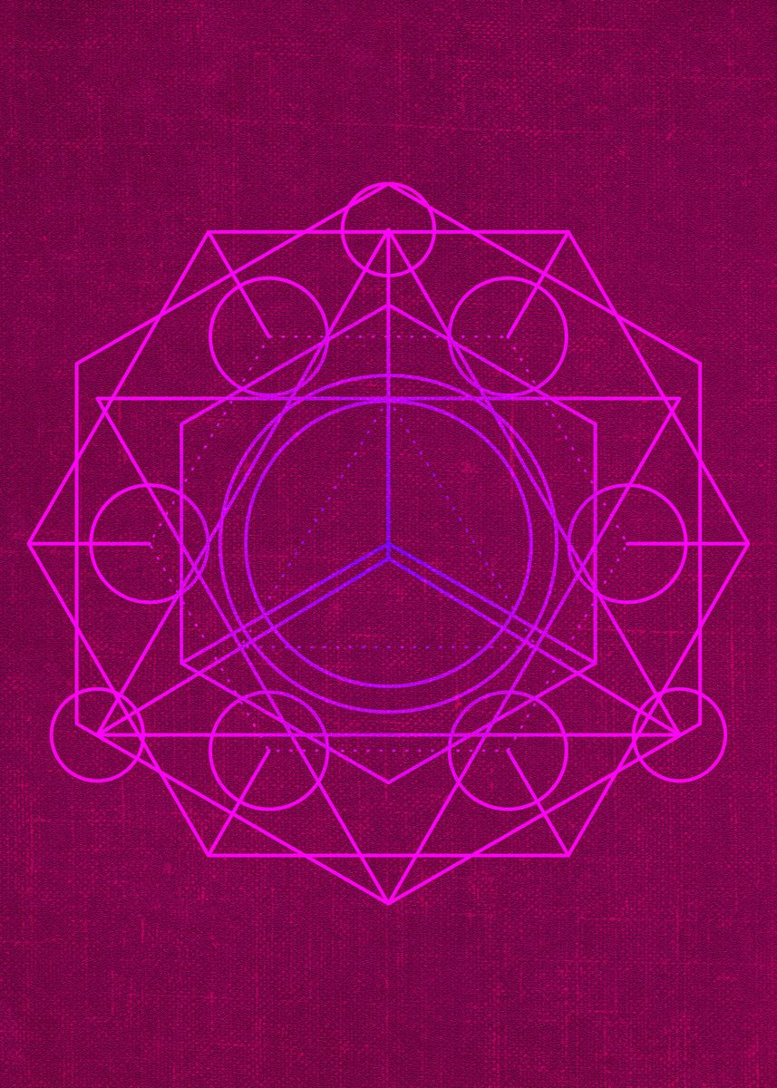 'Geometric Mandala' Poster, picture, metal print, paint by RAWWR | Displate