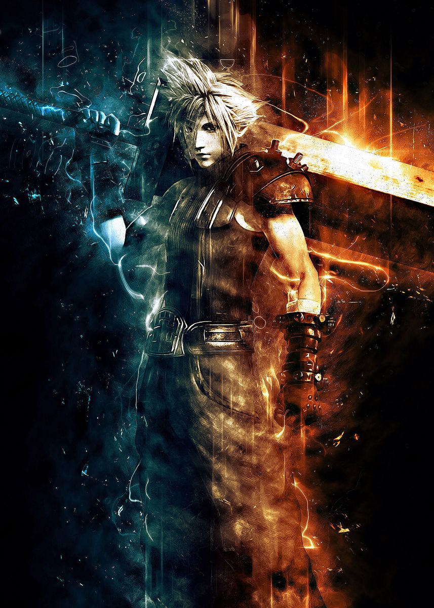 'The Great Sword' Poster, picture, metal print, paint by Mr Penguin ...