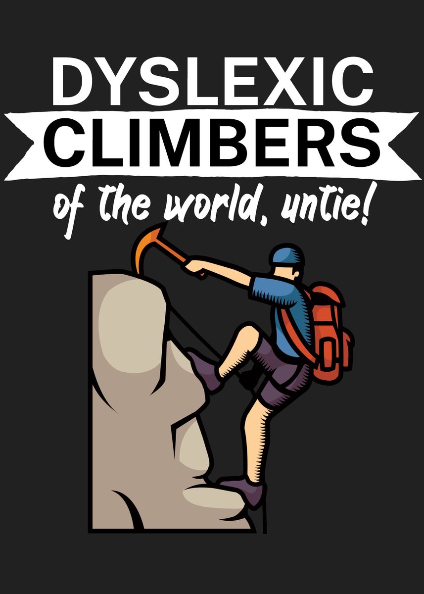 'Climbing and bouldering' Poster by maxdesign | Displate