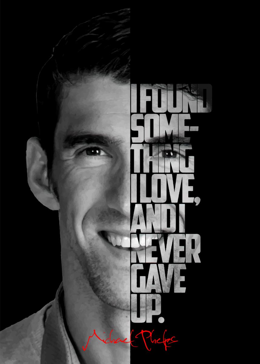 'Michael Phelps' Poster, picture, metal print, paint by BnWDesigner ...