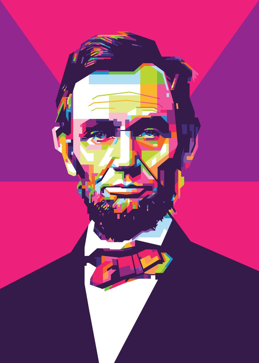 'Abraham Lincoln' Poster, picture, metal print, paint by artisticdesign ...