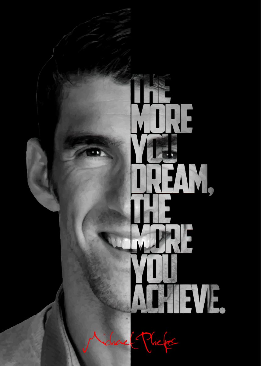 'Michael Phelps' Poster, picture, metal print, paint by BnWDesigner ...
