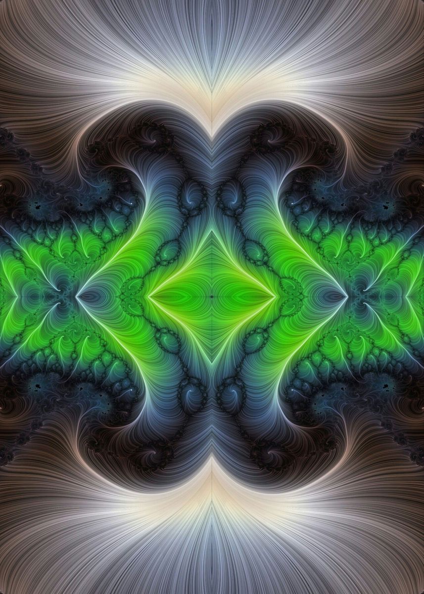 'Fractal ' Poster, picture, metal print, paint by Milos Maric | Displate