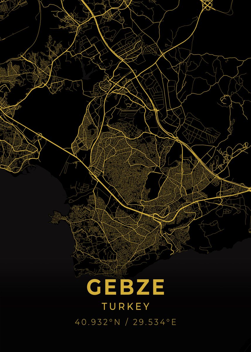 'Gebze Turkey' Poster, picture, metal print, paint by Conceptual ...