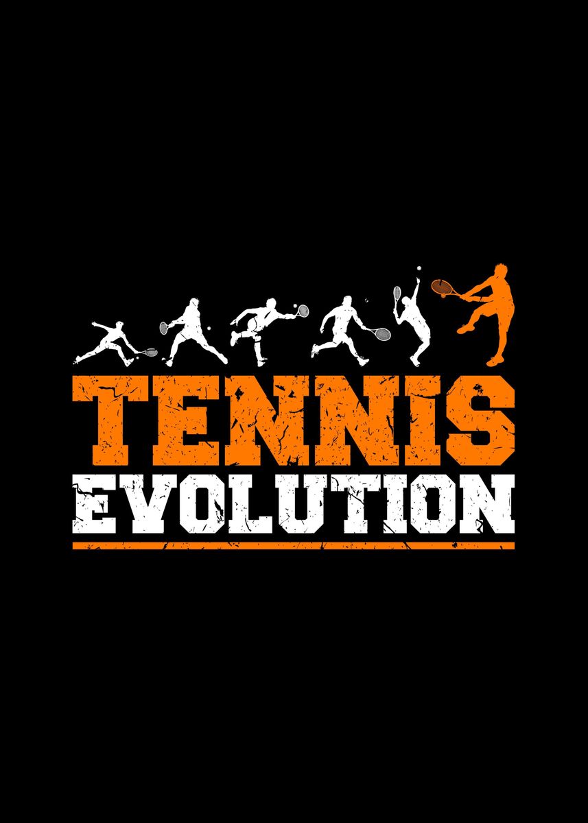 'Evolution Of Tennis Player' Poster by HumbaHarry Geitner | Displate