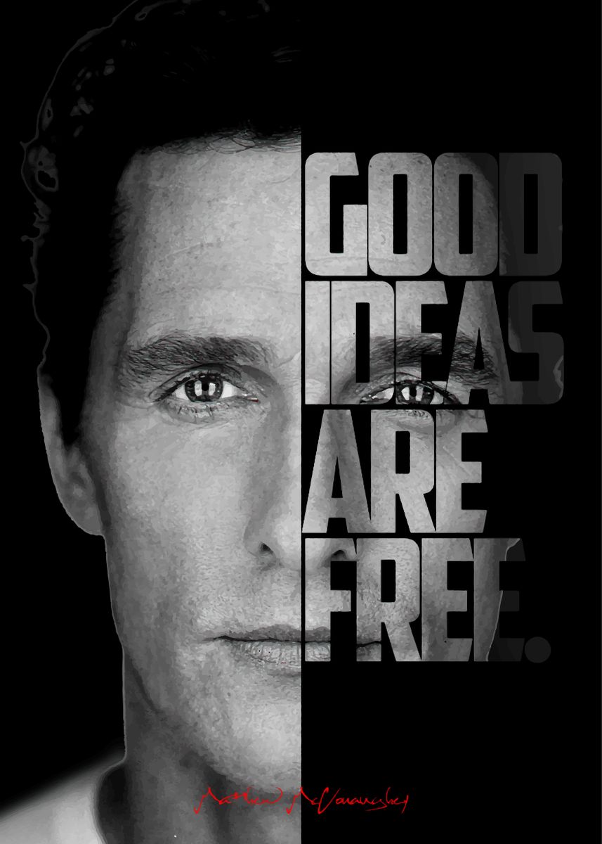 'Matthew McConaughey ' Poster by BnWDesigner | Displate