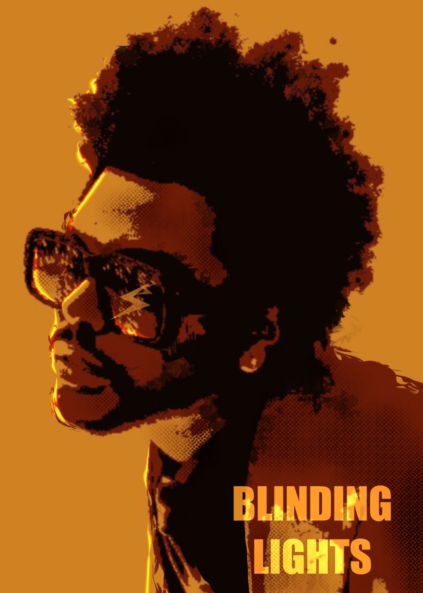 'Blinding Lights' Poster, picture, metal print, paint by aciel eden ...